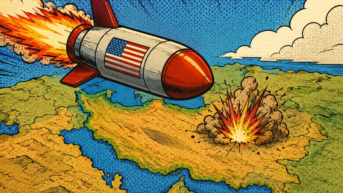 Satira: Trump znovu udeřil. Íránu nad hlavou létaly drony, Bandar Abbás ...