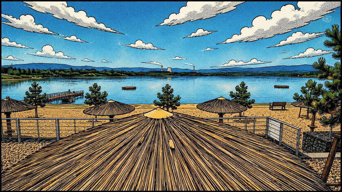 Satira: Z dolu k lehátku. Most má jezero, kde uhlí vystřídaly ...